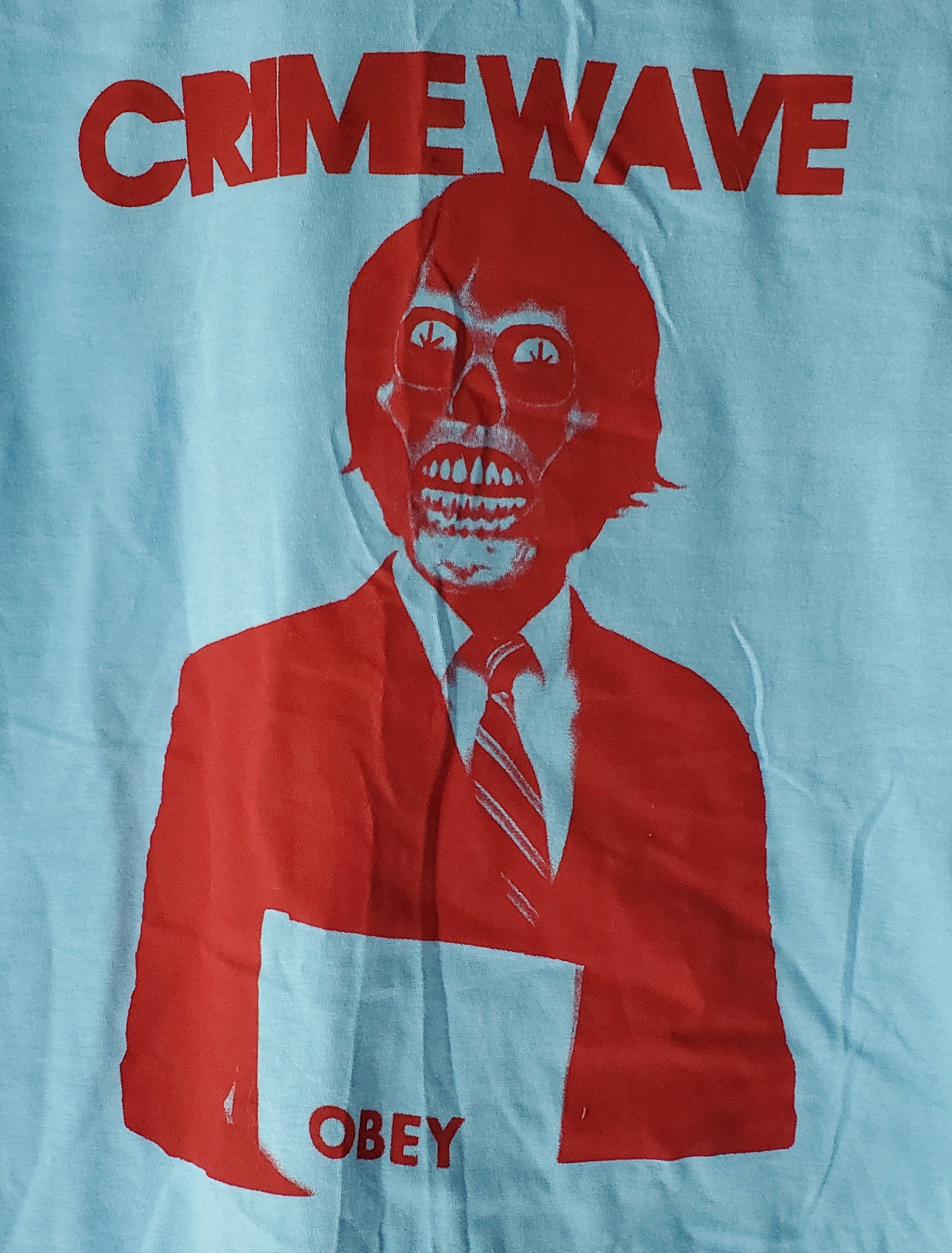 Crime Wave "Obey" MEDIUM T-shirt – Mutant Sounds Records