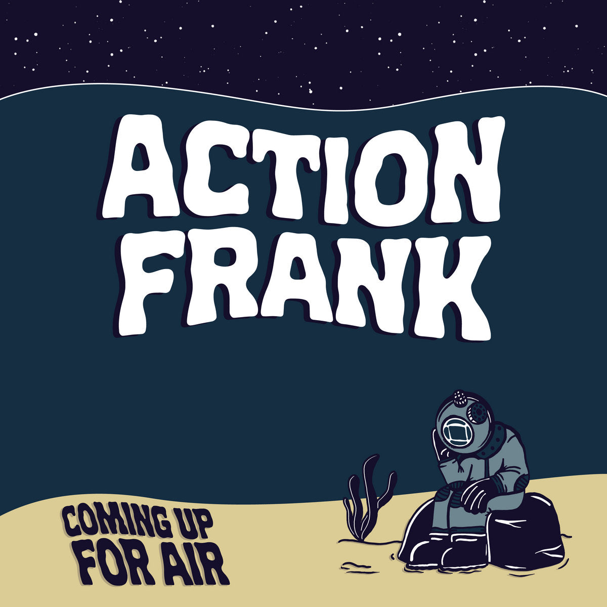 Action Frank ‎"Coming Up For Air" LP (Blue And Yellow vinyl) - Otitis ...